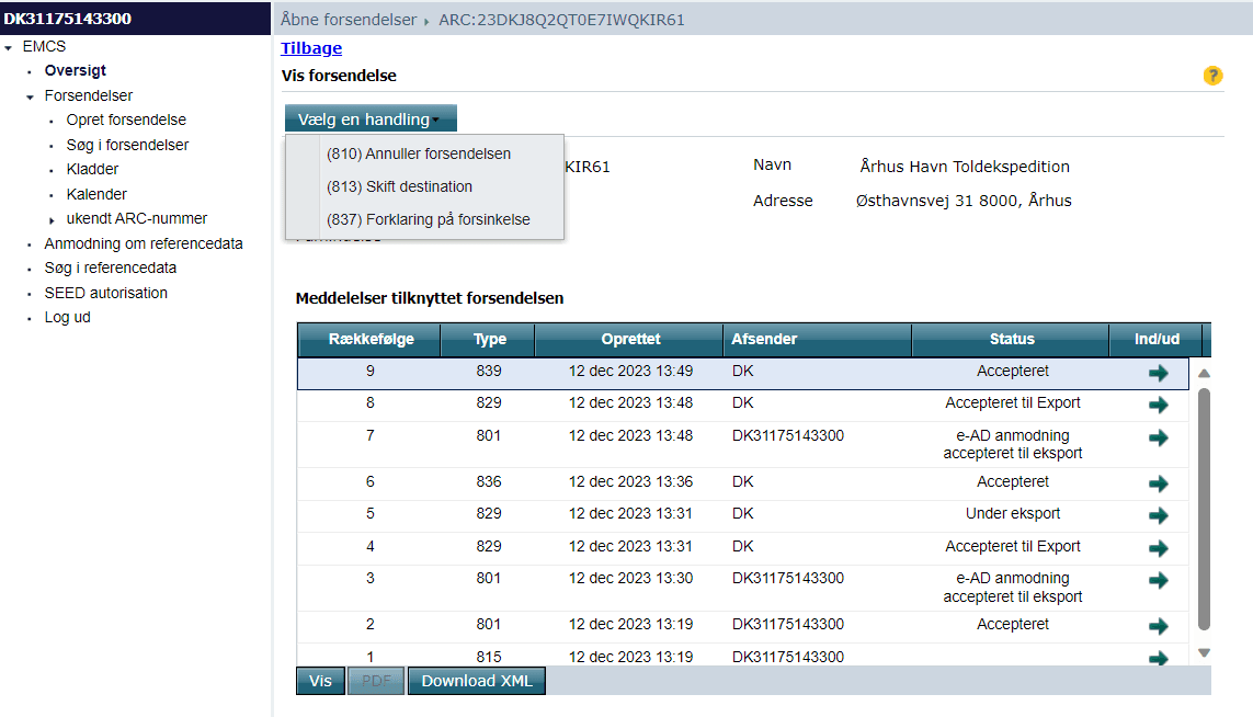 Sådan bruger du EMCS | Brugervejledning til EMCS skat.dk skat.dk