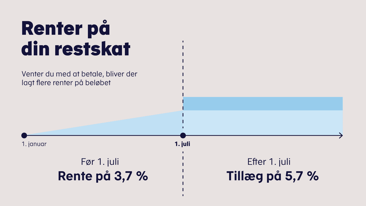 Betal restskat for 2025 | Tjek, hvorfor du skal betale skat.dk